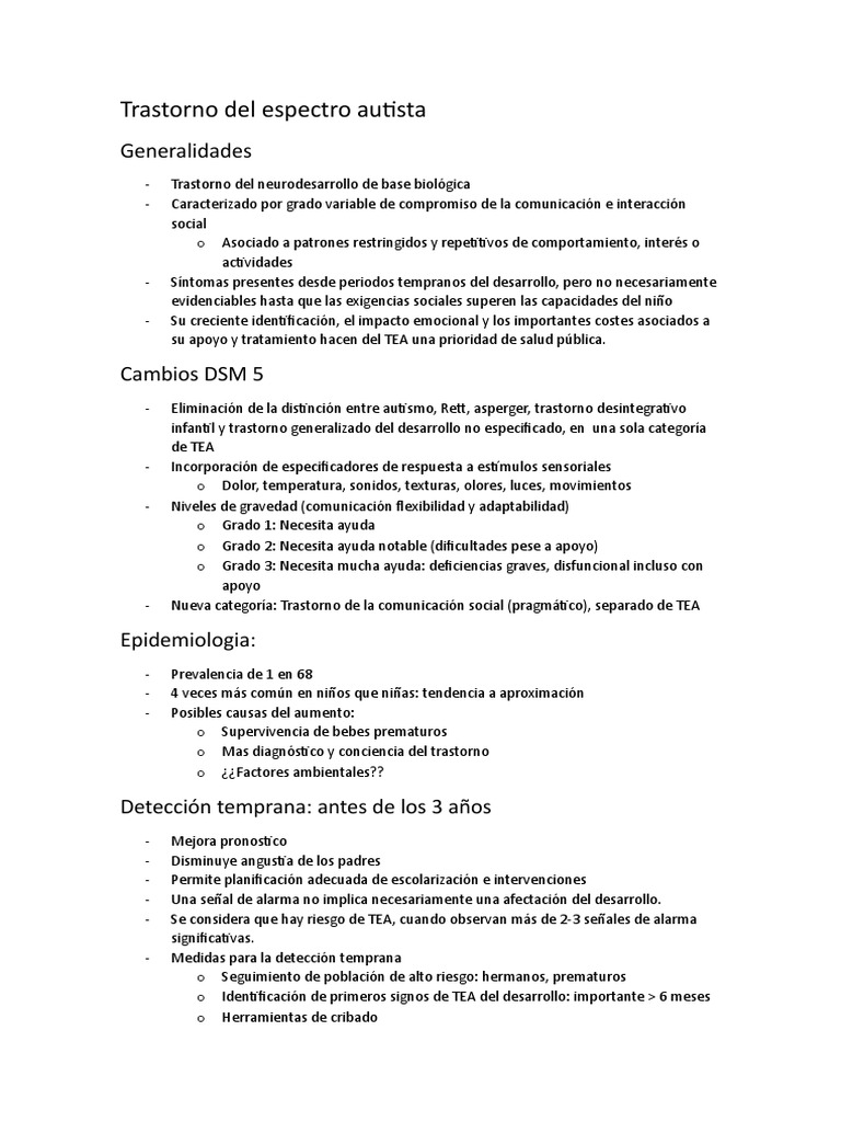01 Trastorno Del Espectro Autista Pdf Espectro Autista Discapacidad Intelectual 