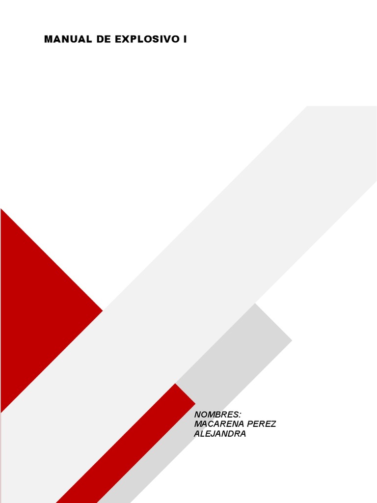 Manual de Explosivo I | Descargar gratis PDF | Ciencias fisicas ...