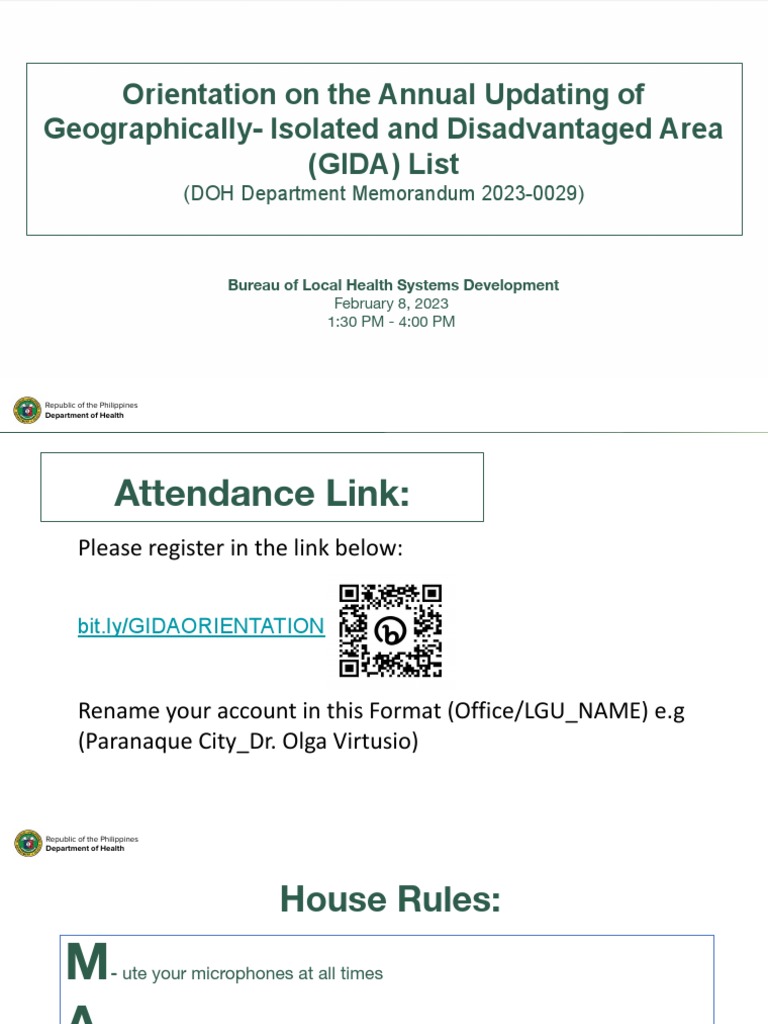 GIDA List Updating 2023 | PDF