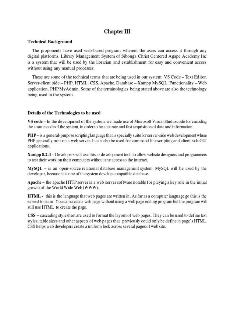 Chaper 3 - Technical Background | PDF