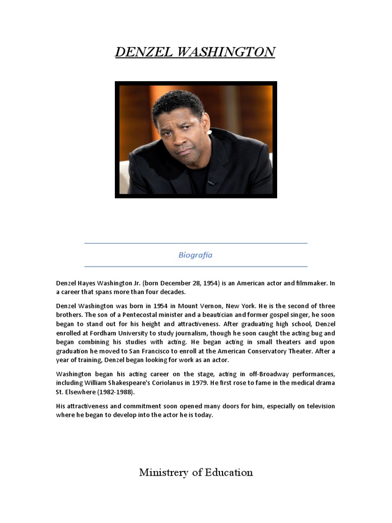 Denzel Washington | PDF | Art