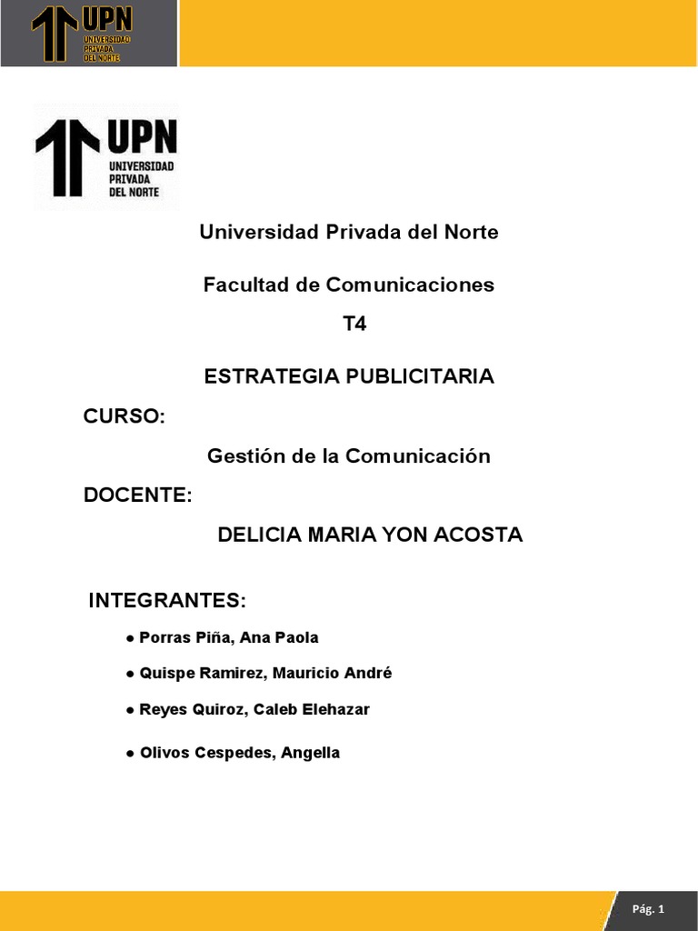 T4 - Gestión de La Comunicación - Grupo 10 | PDF
