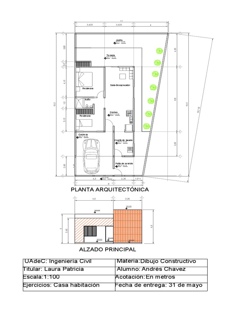 Ejercicio Casa Habitacion (1) - Layout1 | PDF