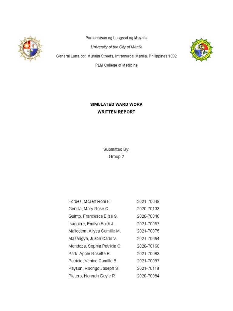 (WR) Group 2 - Ward Work 4 | PDF | Hypertension | Vaccines