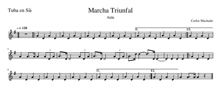 Marcha Triunfal-Tuba en Sib | PDF
