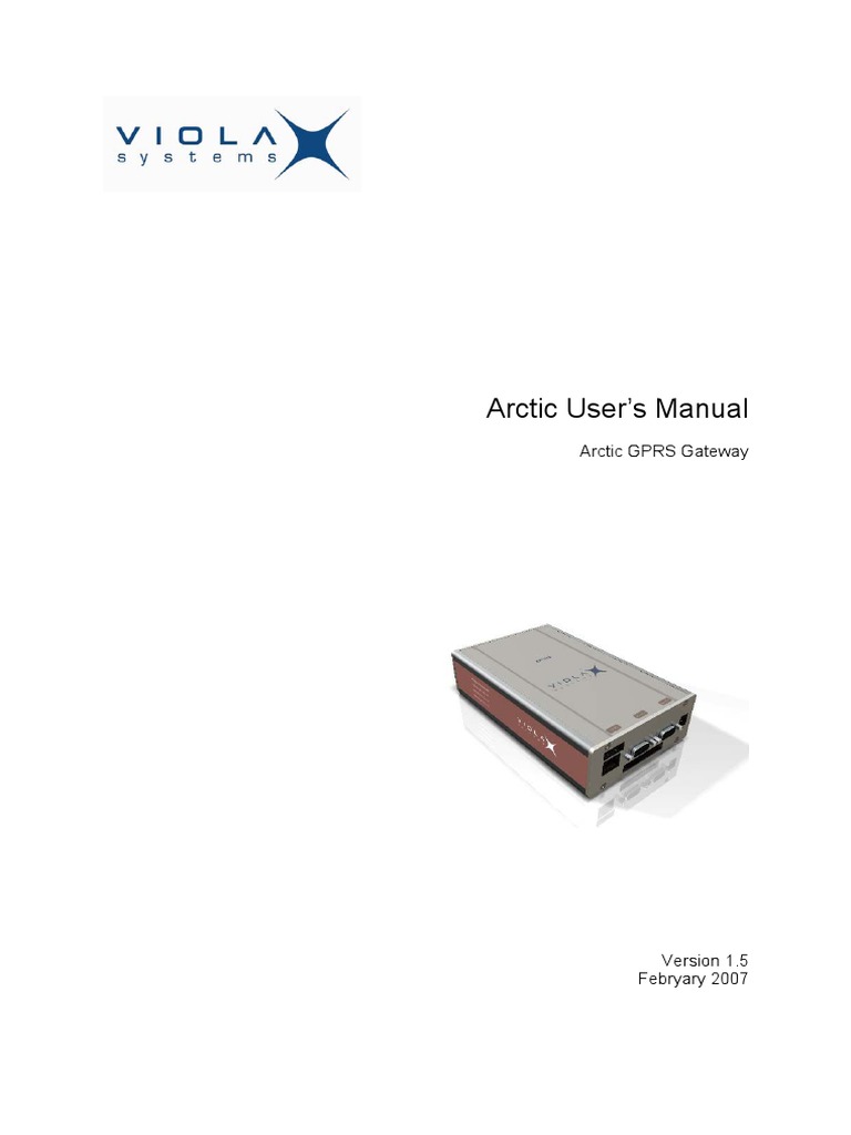 Arctic GPRS Gateway Users Manual 1.5 FINAL | PDF | Port (Computer ...