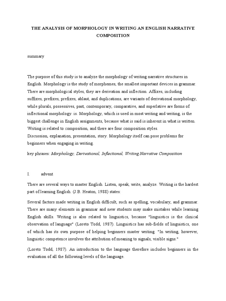 UAS Morphology - Mario Fakhri Putra. A | PDF | Morphology (Linguistics ...