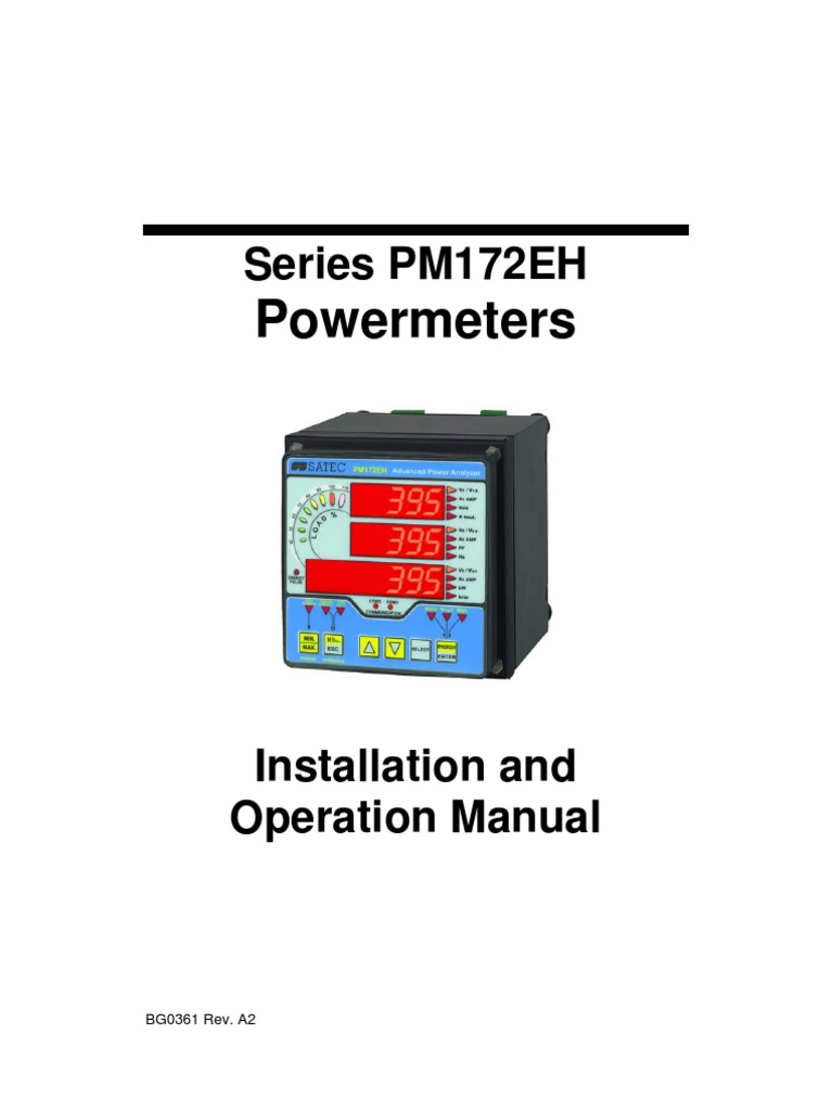 PM172EH Operating Manual | PDF | Ac Power | Power Supply