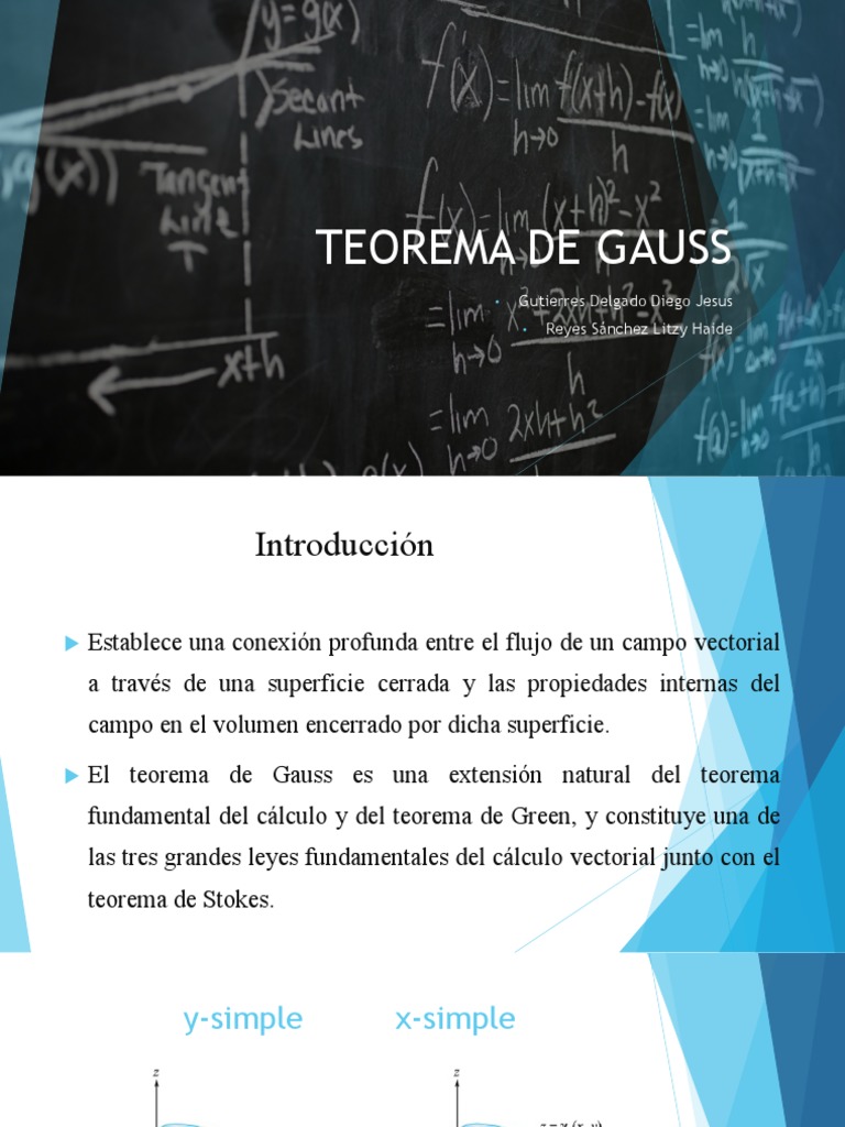 Teorema de Gauss | PDF | Divergencia | Integral