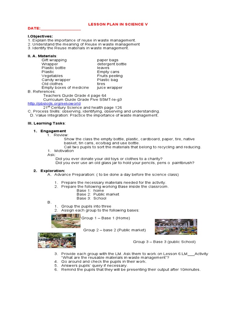 LP Science Week 6 | PDF | Reuse | Waste Management