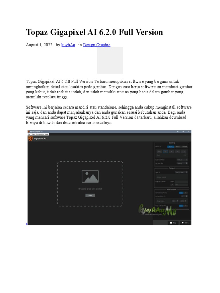 Topaz Gigapixel AI 6 | PDF