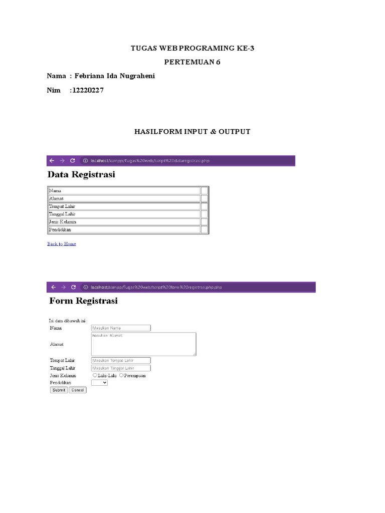 Tugas Web Programing Ke-3 | PDF