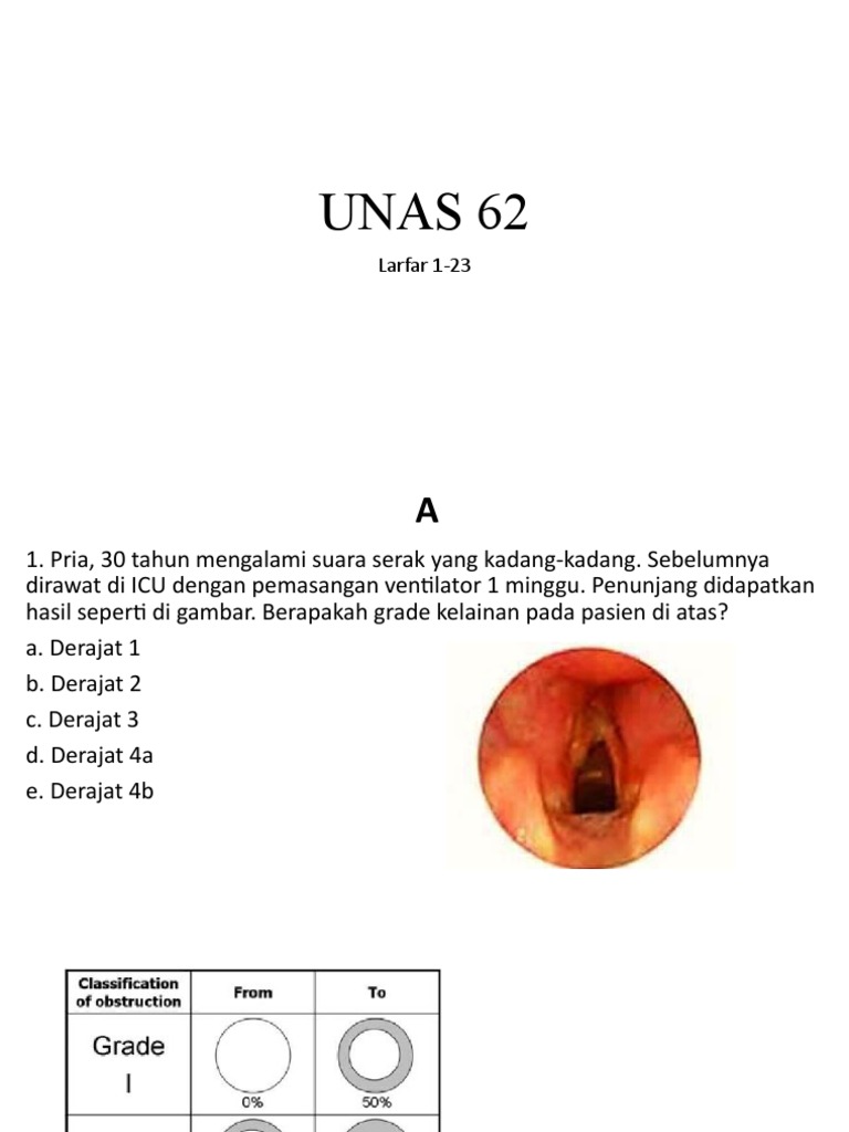 UNAS 2022 Juni (Ke-62) Larfar 1-23, Al-Im 1-4 | PDF | Gastroesophageal Reflux Disease | Medicine