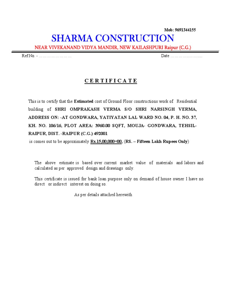 Estimate Merged | Download Free PDF | Building Materials | Civil Engineering