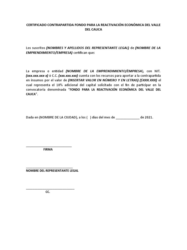 Modelo Contrapartida Pdf