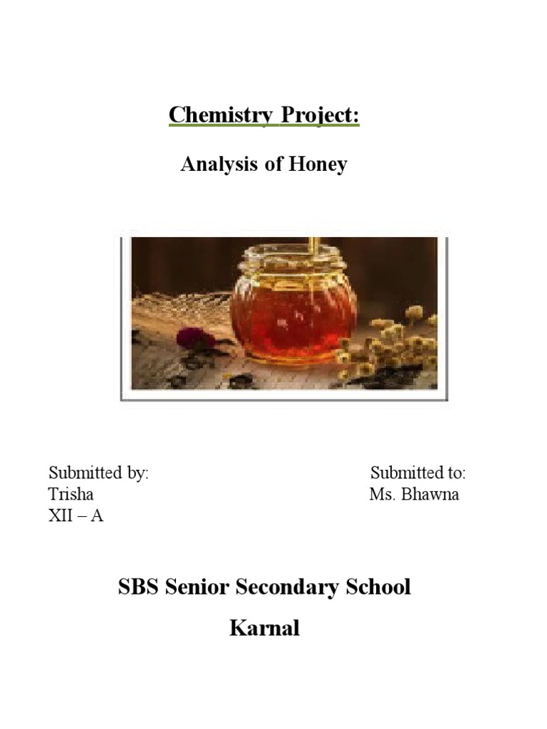 Honey Analysis | PDF | Honey | Chemistry