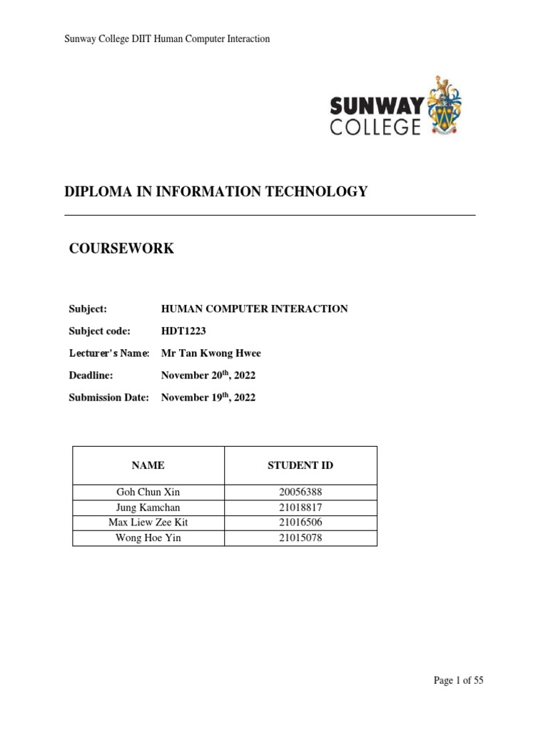 Hci Group 4 Pdf Usability Mobile App