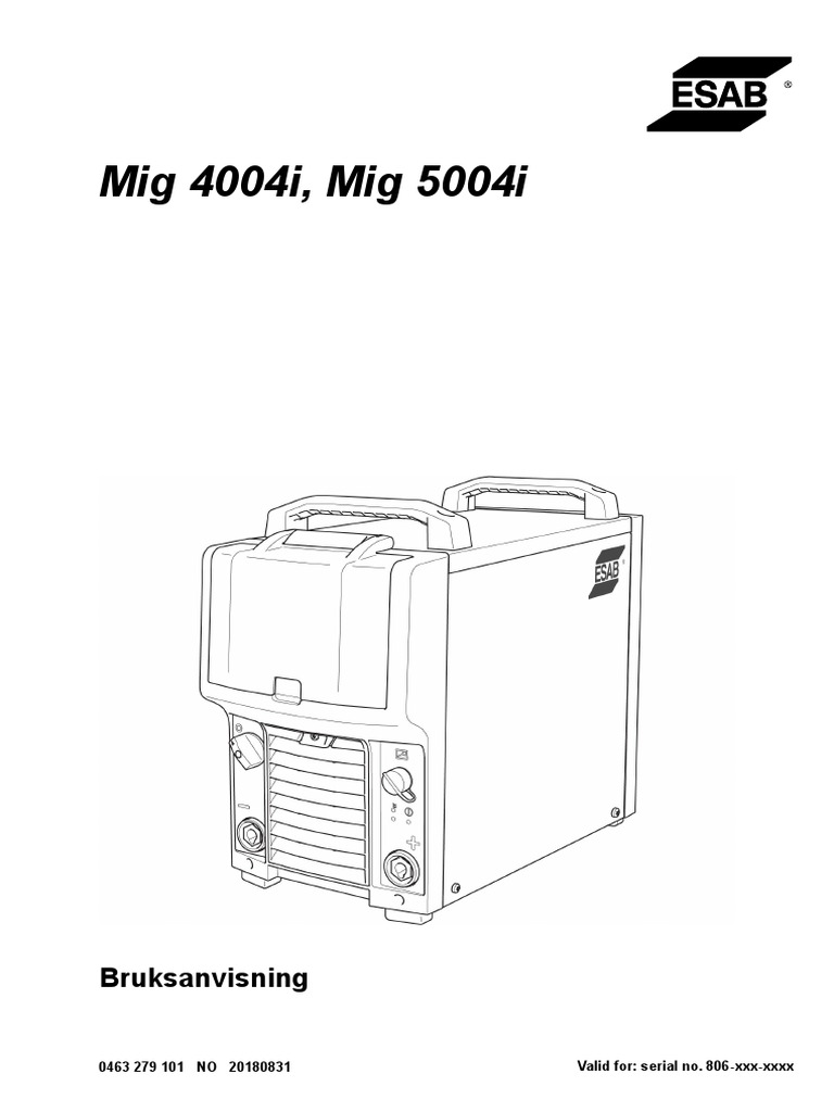 ESAB 4004i Manual | PDF