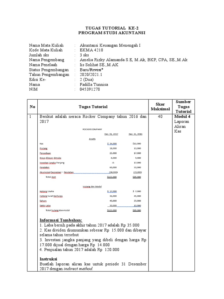 Tugas Tutorial 2 - Akm 1 | PDF