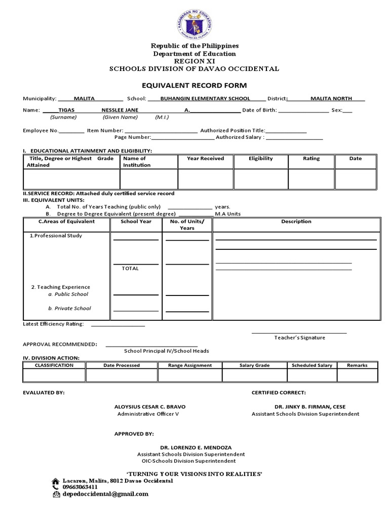 Equivalent Form | PDF | Government