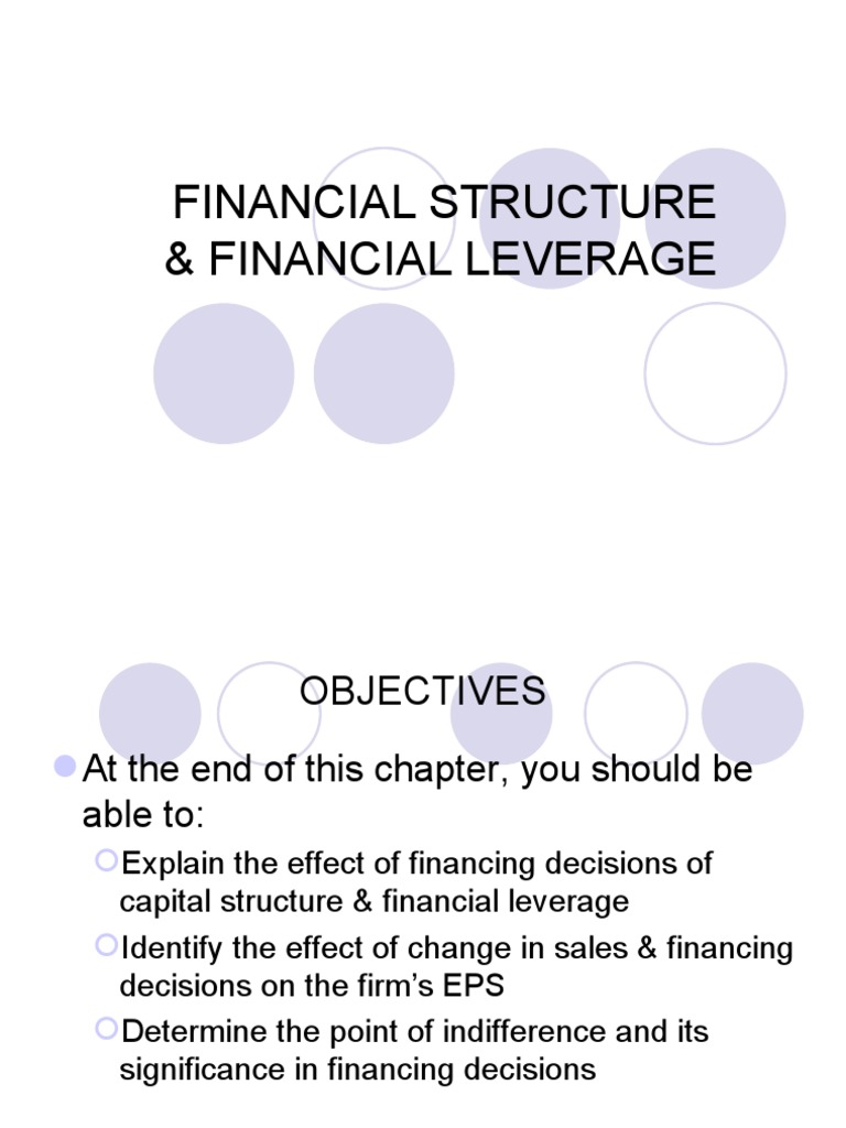 CH.6 Financial Structure & The Uses of Leverage | PDF | Leverage ...