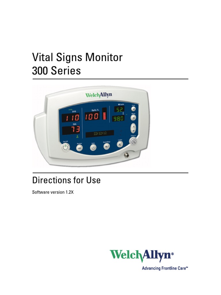Welch Allyn 53N0P Directions For Use Manual | PDF | Electrical Connector | Blood Pressure