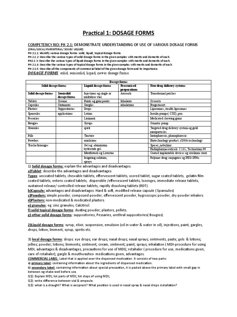 Mbbs Cbme Pharmacology Practical Book | PDF | Medical Prescription ...