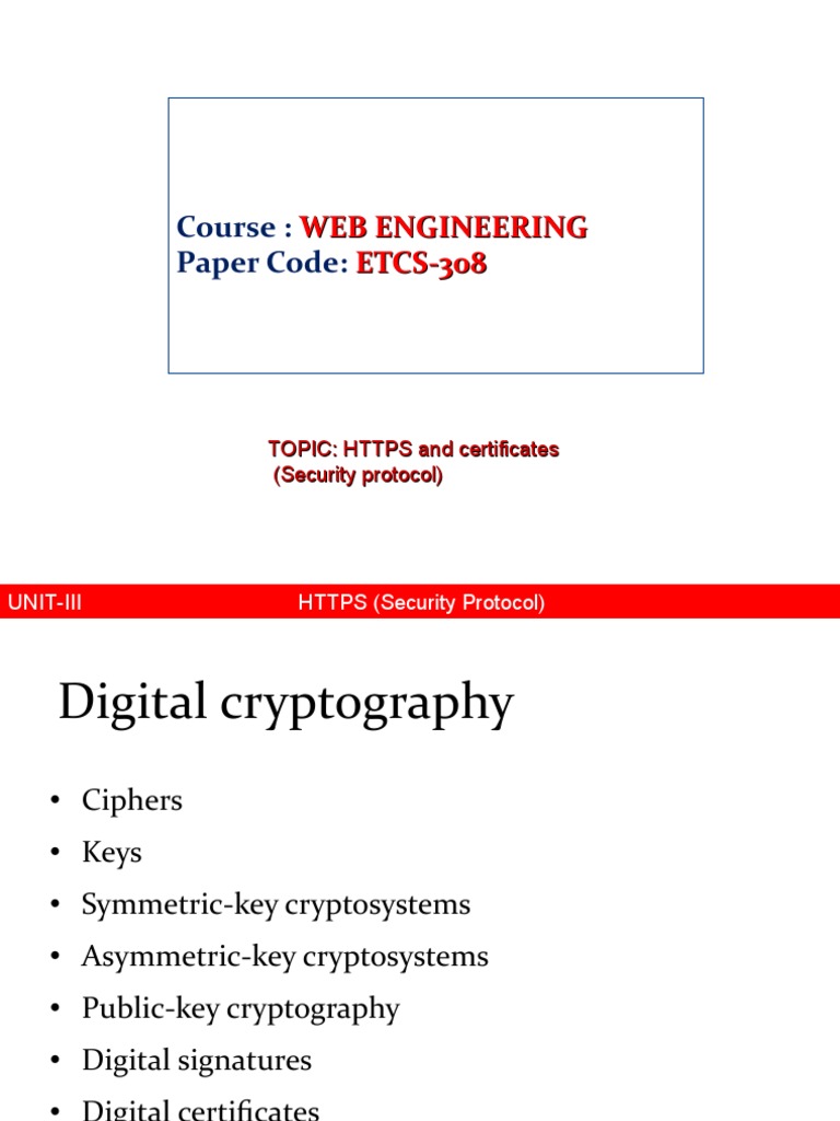 16 - HTTP Vs Htpps | PDF | Cryptography | Transport Layer Security