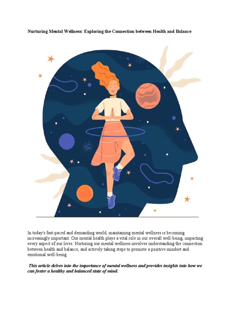 Nurturing Mental Wellness Exploring the Connection Between Health and ...