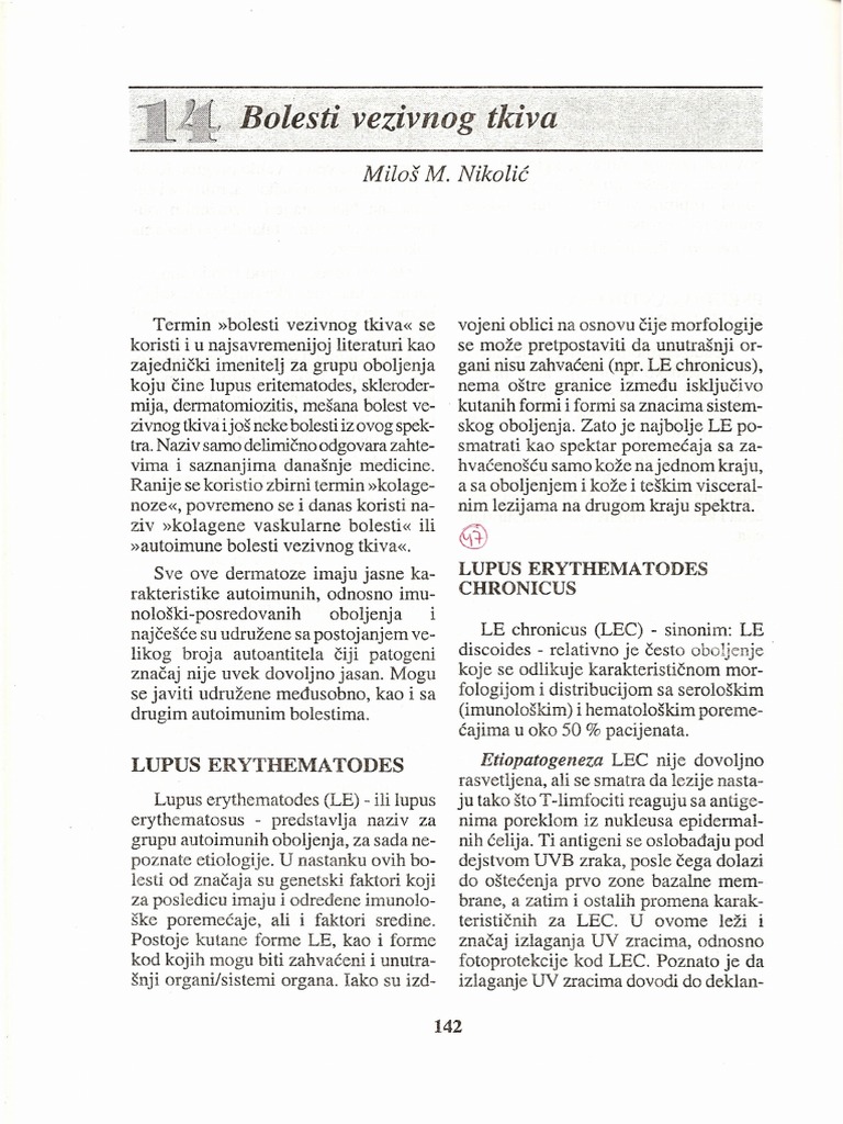 Bolesti Vezivnog Tkiva | PDF