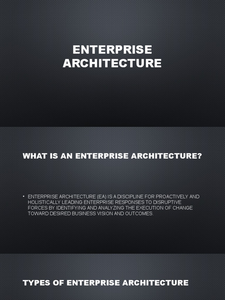 Enterprise Architecture | PDF | Enterprise Architecture | Mergers And Acquisitions