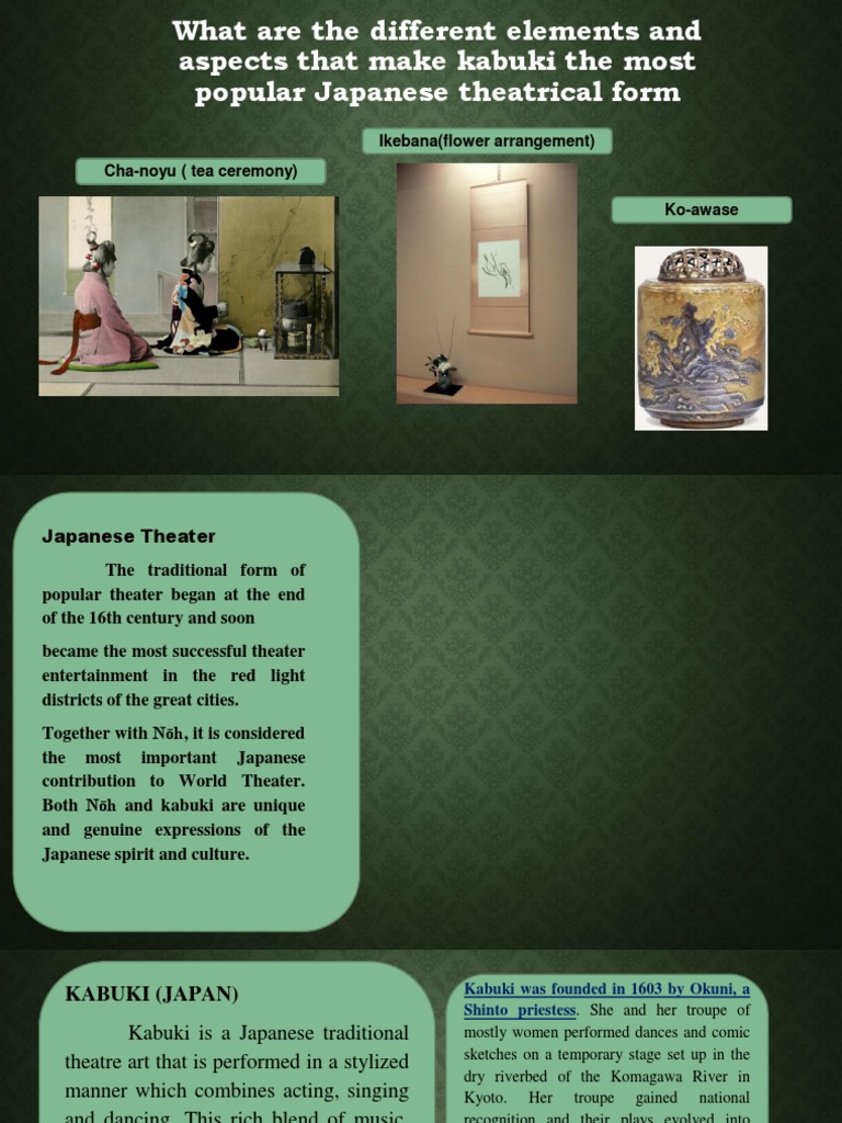 Music PPT 4th Quarter Japanese Theater Arts Autosaved | PDF | Singing ...