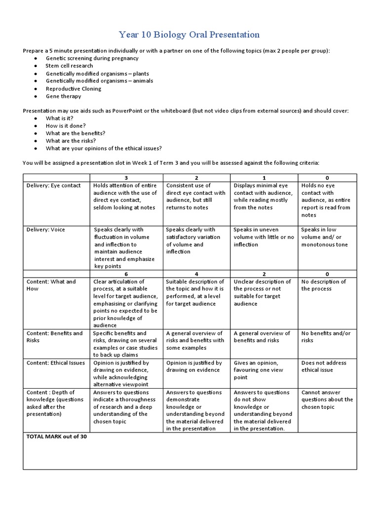 Genetics Oral Presentation (1) | PDF | Genetics | Genetic Engineering