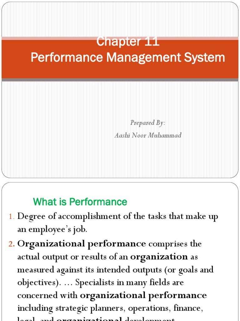 Performance Managment System Chapter 11 | PDF | Performance Appraisal ...