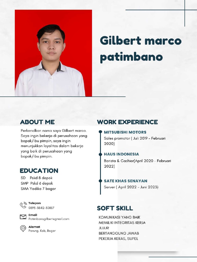 CV Gilbert Marco 2023 | PDF