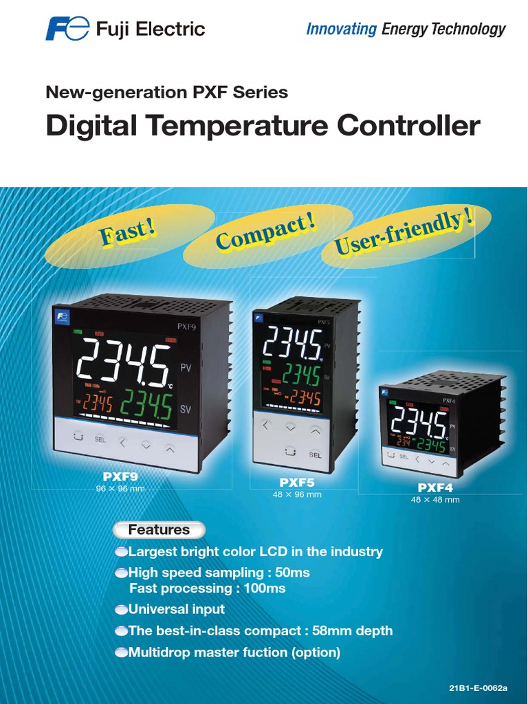 PXF Series Digital Temperature Controller | PDF | Control Theory ...