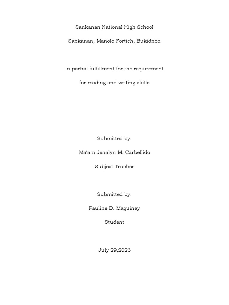 Pauline Position Paper | PDF | Cyberbullying | Bullying