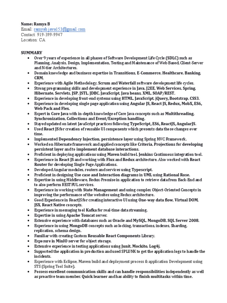 Ramya | PDF | Spring Framework | Web Service