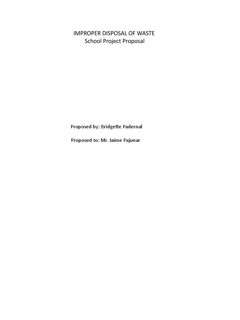 Improper Disposal of Waste | PDF | Waste Management | Waste
