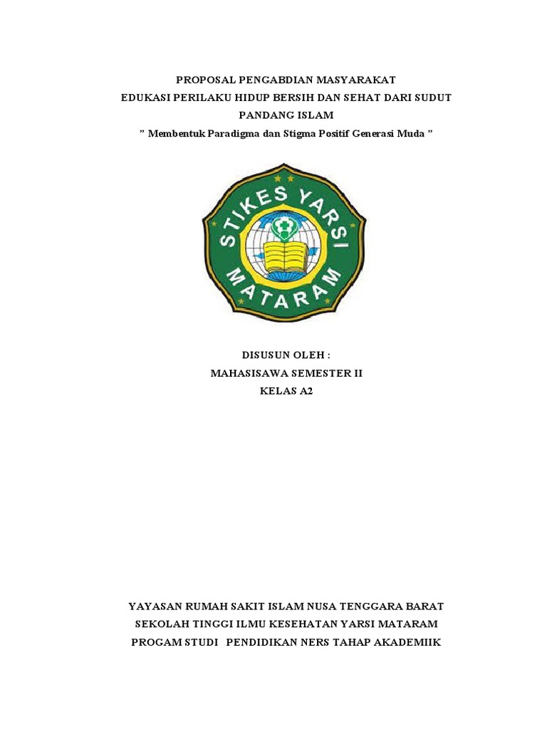 PROPOSAL PENGABDIAN MASYARAKAT PHBS NW | PDF