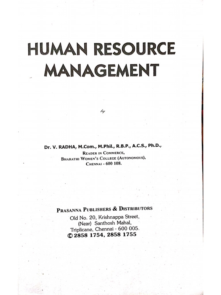 HRM Book | PDF