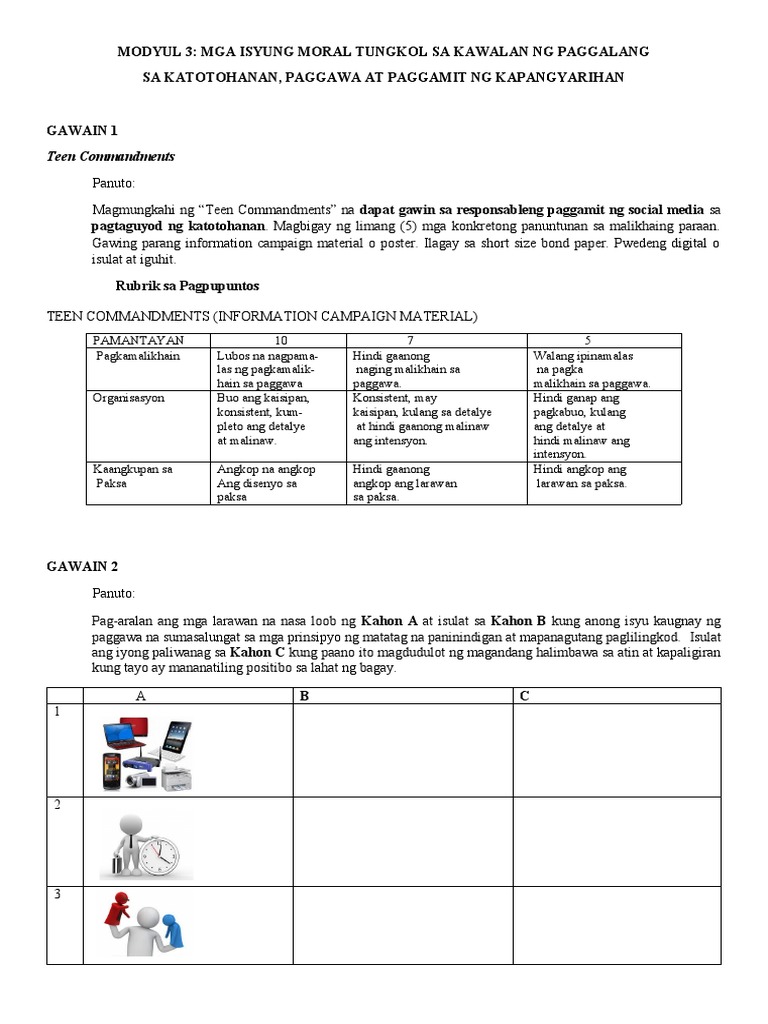 MODYUL 3 Gawain | PDF