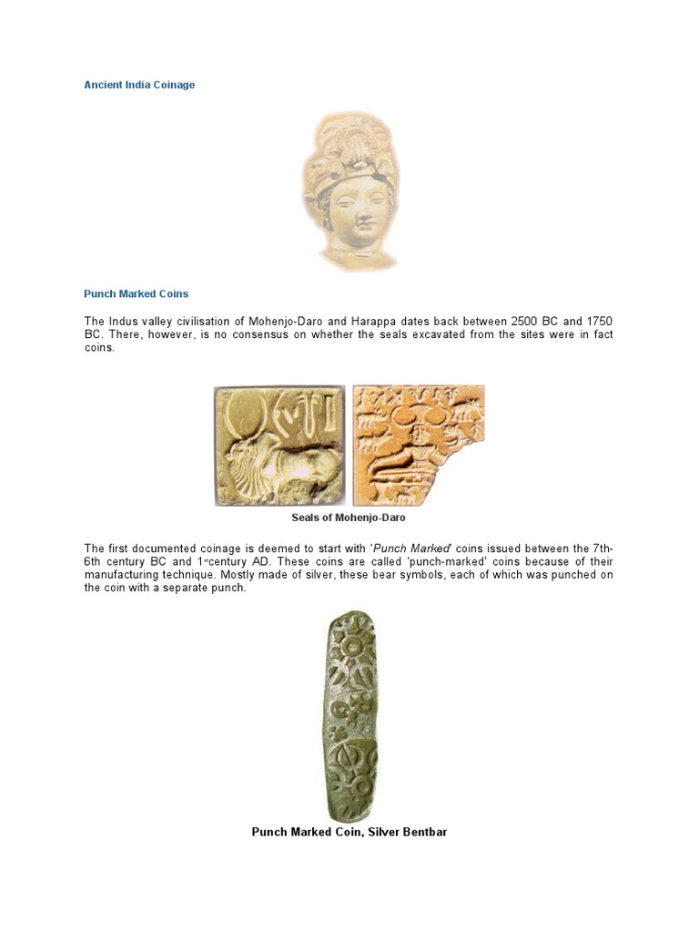 Ancient India Coinage | PDF | Mughal Empire | Coins