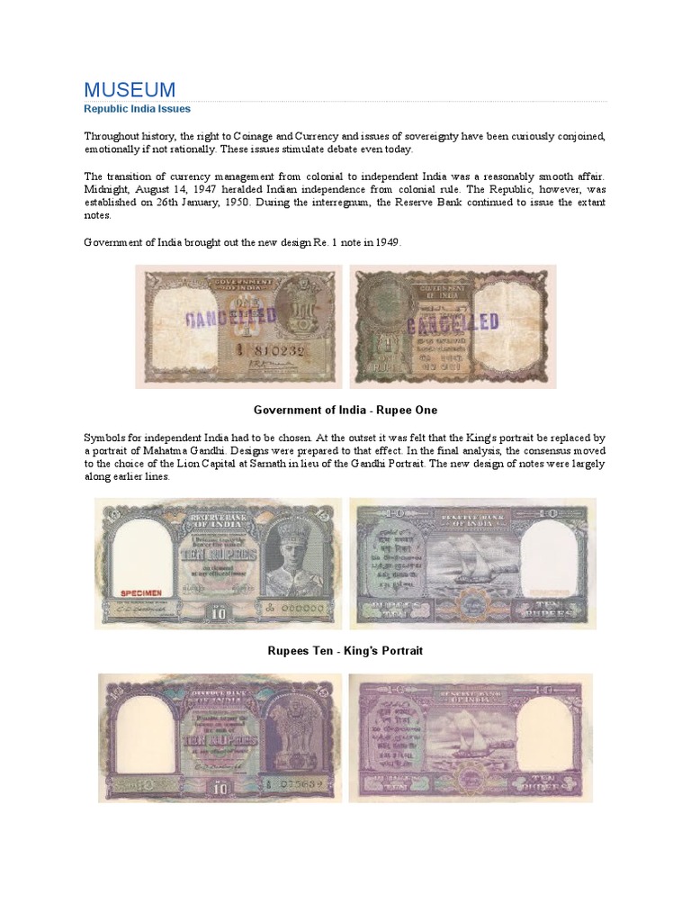 Museum Notes | PDF | Currency | Foreign Exchange Market