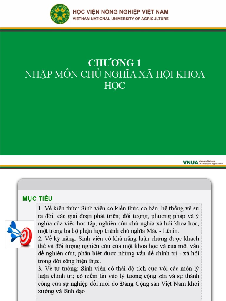 Chương 1 - Nhập môn CNXHKH | PDF