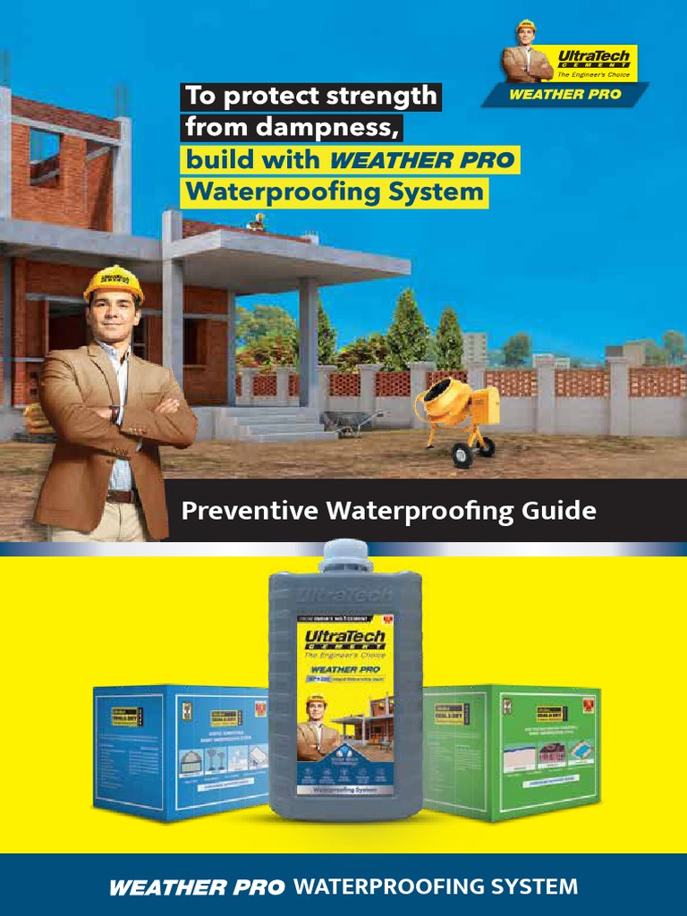 Weather Pro Waterproofing Brochure | PDF | Concrete | Plaster