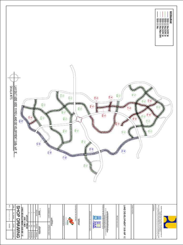 Layout Trase Jalan - Udd 11 Mei - r1 | PDF