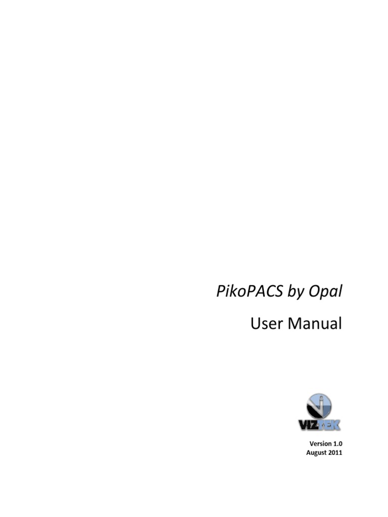 PIKO PACS User Manual v1.0 | PDF | Icon (Computing) | Computing