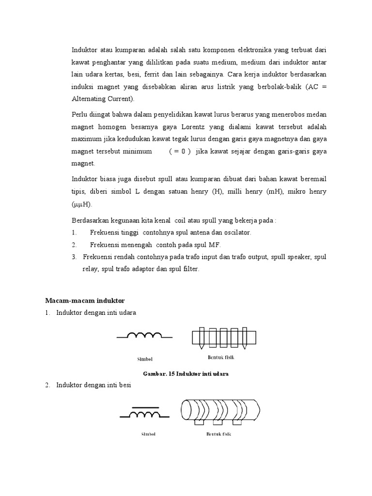 Panduan Lengkap Induktor dalam Elektronika | PDF | Sains & Matematika