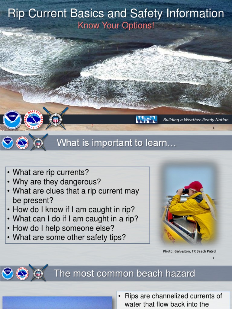 Rip Current Safety Guidelines | PDF | Physical Oceanography | Applied ...